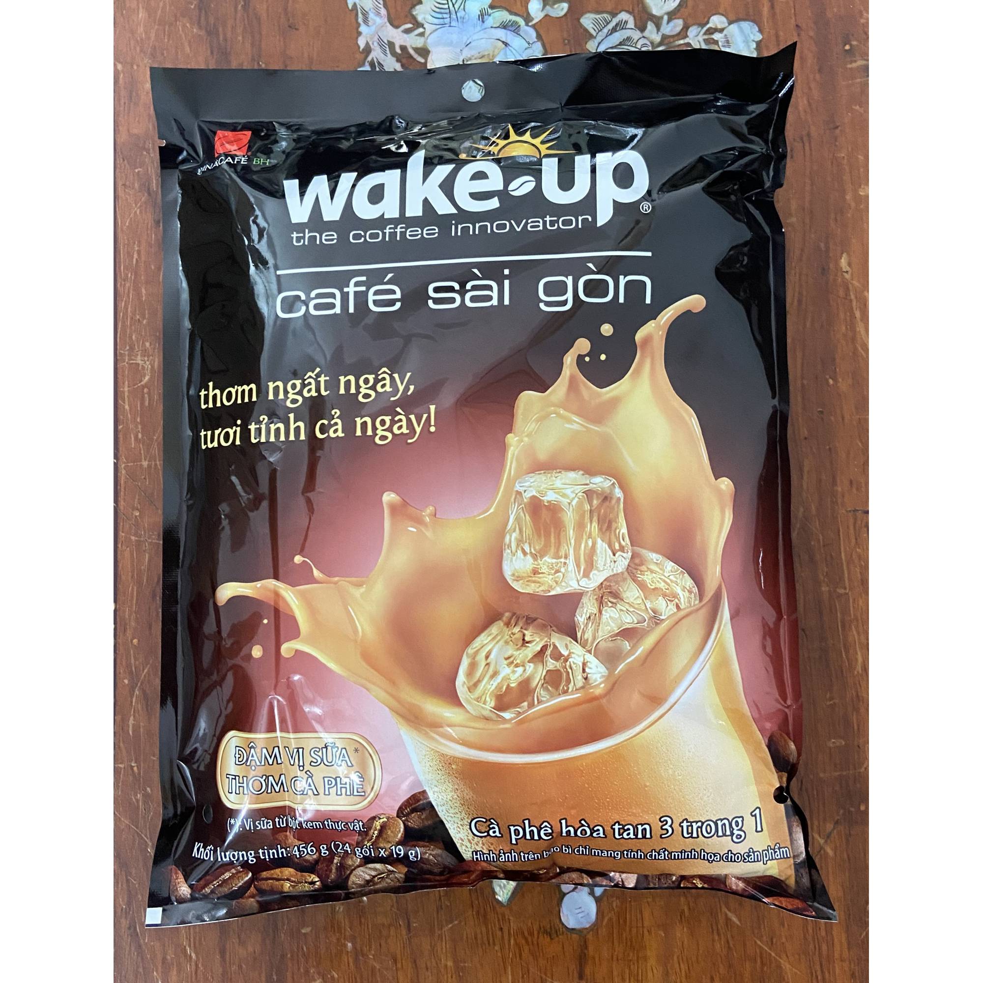Cà phê sữa hòa tan Wake-up Café Sài Gòn bịch 24 gói 19g