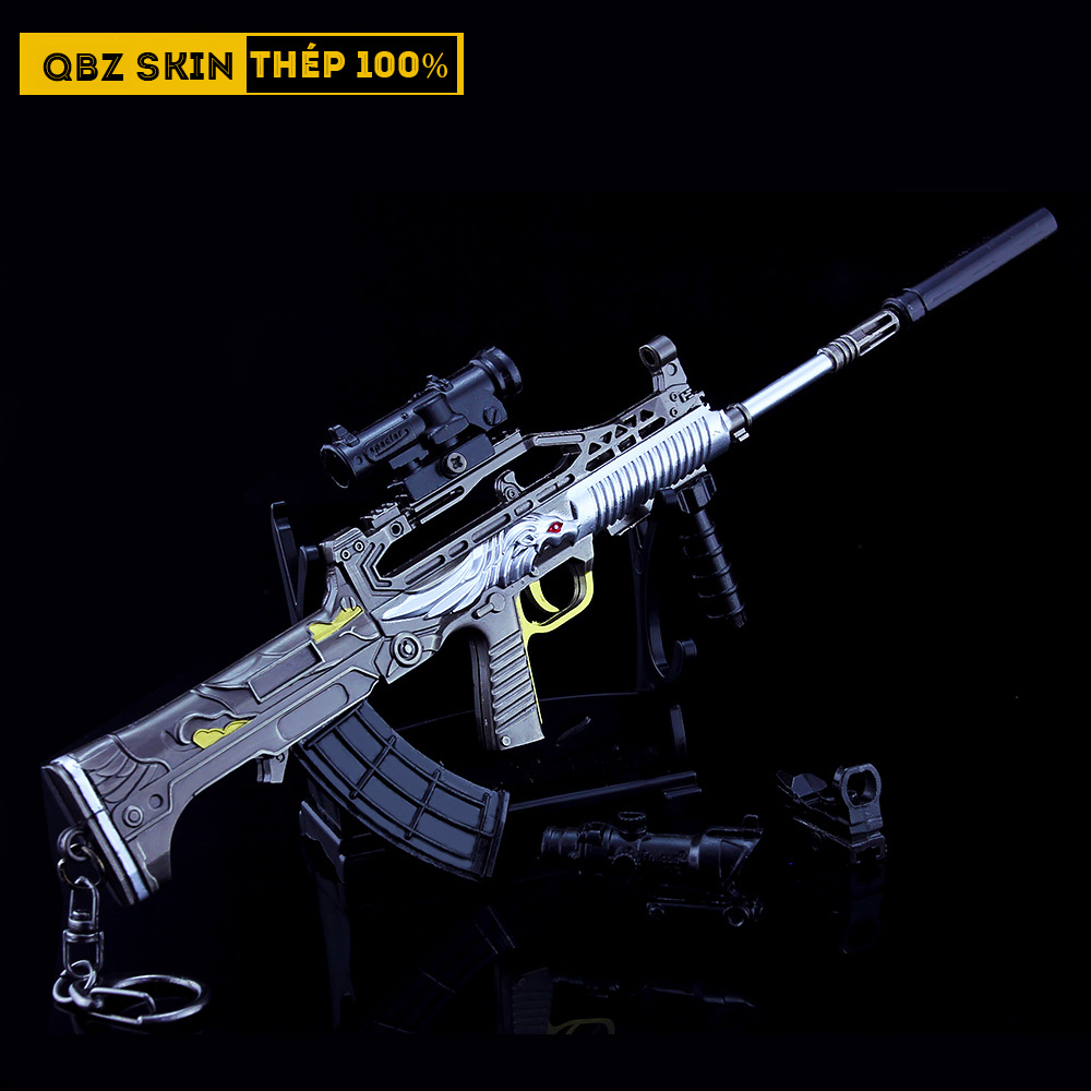 Mô HÌnh PUBG QBZ Skin Tặng kèm 3 Scope Và Kệ Trưng Bày 19cm