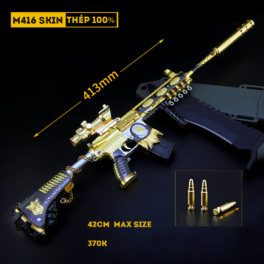 Mô Hình PUBG M416 Skin Lion Heart 42cm Max Size Cao Cấp Tặng Kèm Full ...