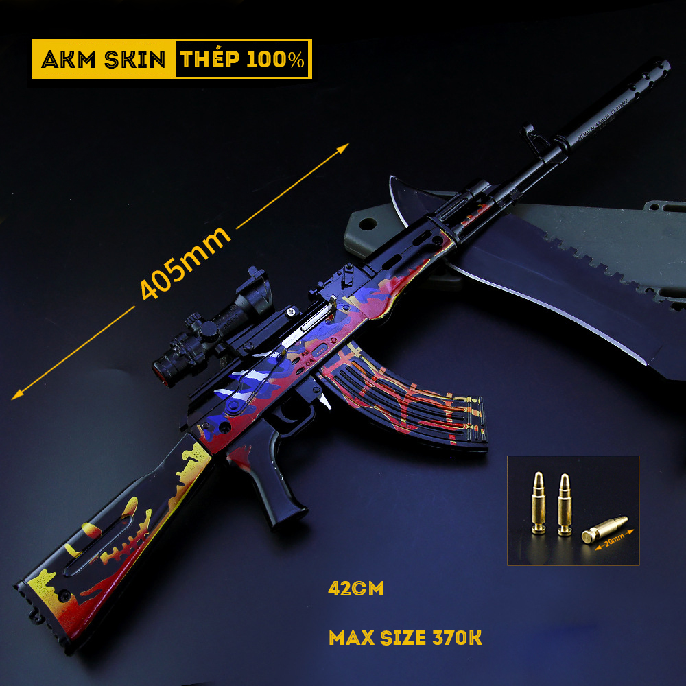 Mô Hình PUBG AKM Skin Haloween 42cm Max Size Cao Cấp Tặng Kèm Full Phụ ...