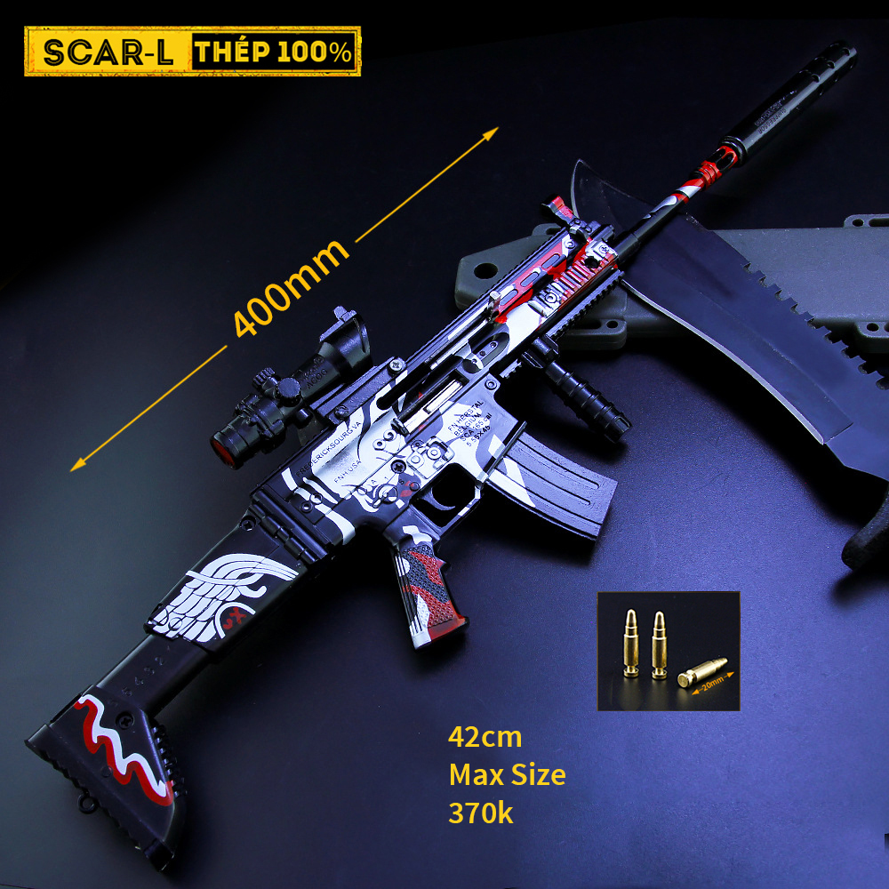 Mô Hình PUBG Scar Skin Ghost Hunter Max Size 42cm Cao Cấp Tặng Kèm Full ...