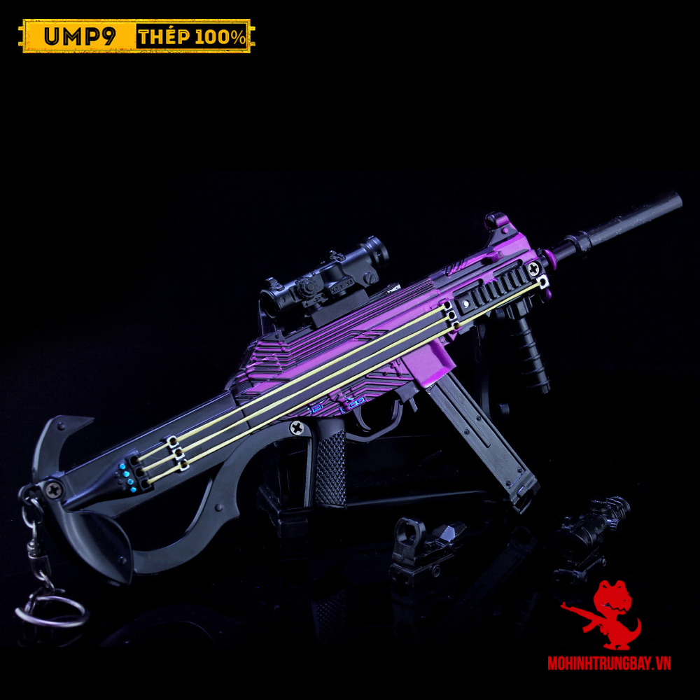 Mô Hình PUBG UMP Skin Sinh Nhật 25cm Tặng Kèm 3 Scope Và Kệ Trưng Bày